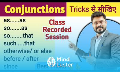 Learn Important Conjunctions Class Recorded By Ajay Sir Best way to ...
