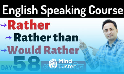 Learn Use of Rather Rather than Would rather English Speaking Course ...