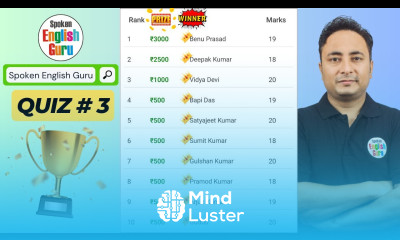 Learn Congratulations You re the WINNER Spoken English Guru App Quiz 3 ...