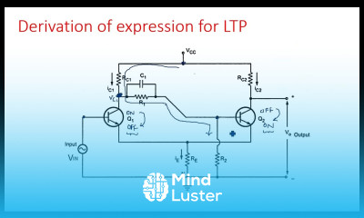 Learn Schmitt Trigger Derivation for LTP Pulse Digital Circuits PDC Lec 53 - Mind Luster