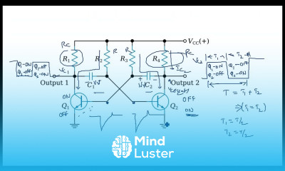 Learn Astable multivibrator Designing 2 Square Wave Pulse Digital ...
