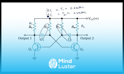 Learn Astable multivibrator Designing 3 free running oscillator PDC Lec ...