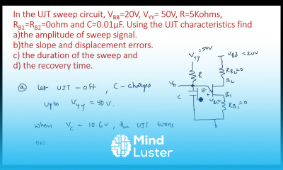Learn UJT Sweep circuit Examples 1 PDC Lec 76 - Mind Luster