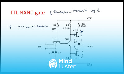Learn NAND Gate Transistor Transistor Logic PDC Lec 99 - Mind Luster