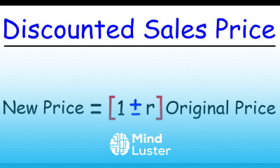 Learn How To Calculate The Sales Price After Discount - Mind Luster