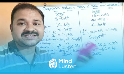 Learn Comparison between 8085 and 8086 Microprocessor Differences vs versus MPMC - Mind Luster