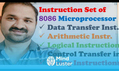Learn Instruction Set of 8086 Microprocessor Arithmetic Logical Data Transfer Control Transfer ...