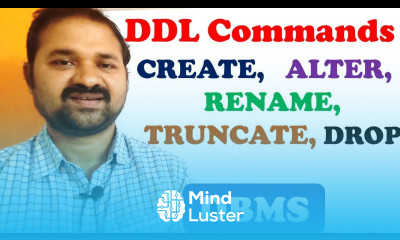 Learn SQL DDL Commands create alter rename truncate drop DBMS MySQL implementation - Mind Luster