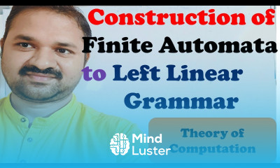 Learn Converting Finite Automata to Left Linear Grammar Right Linear Grammar Regular Grammar TOC ...