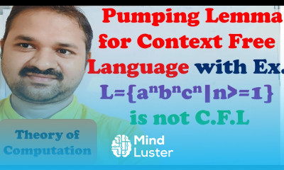 Learn Pumping Lemma for Context Free Language with example a n b n c n TOC FLAT Theory of Com ...