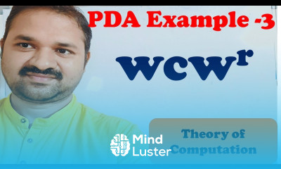 Learn Construct PDA for the language L {WcW r} Pushdown Automata TOC FLAT Theory of Computation ...
