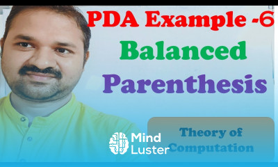 Learn Design PDA for Balanced Parentheses Push down Automata Theory of ...