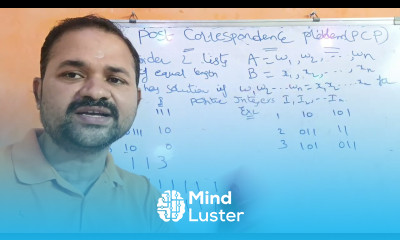 Learn Post Correspondence Problem with 2 examples PCP FLAT TOC Theory of Computation - Mind Luster