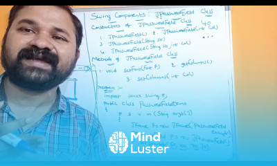 Learn JPasswordField Class Swing Components Swing Controls Java Programming - Mind Luster