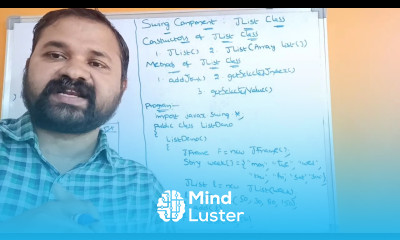 Learn JList Class Swing Components Swing Controls Java Programming - Mind Luster