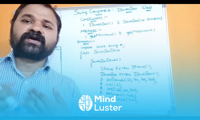 Learn JScrollBar Class Swing Components Swing Controls Java Programming - Mind Luster