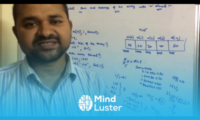 Learn C Program to calculate sum and average of array elements - Mind Luster