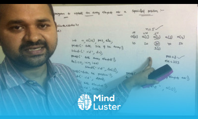 Learn C Program to update an array element at specified position - Mind Luster