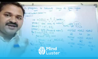 Learn trace of a matrix program in c SUM OF DIAGONAL ELEMENTS OF MATRIX program in c - Mind Luster