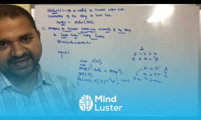 Learn strlwr function in c C Program to convert upper case characters of the string into lower ...