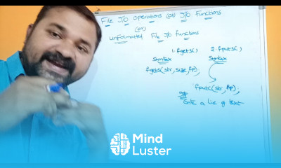 Learn fgets fputs File I O operations in c Unformatted file I O functions Files In C - Mind Luster