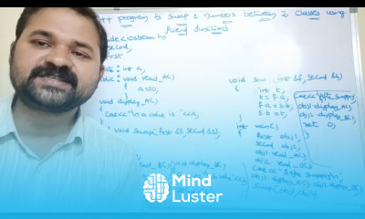 Learn Friend Function Program C Program to swap two members between 2 classes using Friend ...