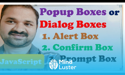 Learn Popup Boxes in JavaScript Dialog Boxes Alert box Confirm box Prompt JavaScript Tutorial ...