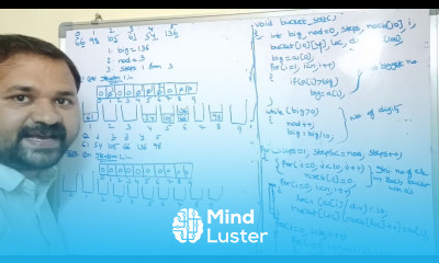 Learn radix sort algorithm bucket sort algorithm program example step by step - Mind Luster