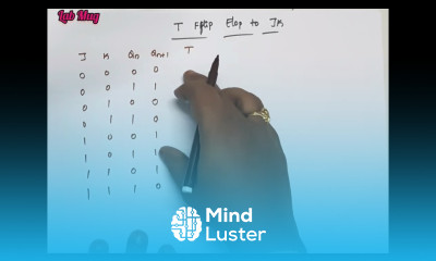 Learn Convert T flip flops to JK introduction truth table COA in Telugu - Mind Luster