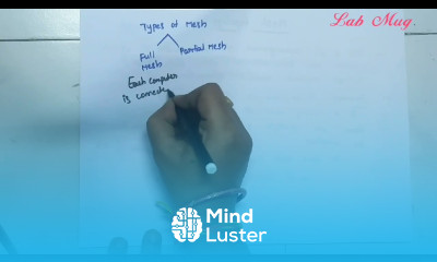 Learn Mesh Topology in Computer Networking CN class 12 in Telugu Rajeswari - Mind Luster