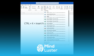 Learn The Learnit Minute Insert Hyperlink Word Shorts - Mind Luster