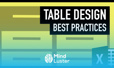 Learn Best Practice to Create Tables for Financial Reporting in Excel ...