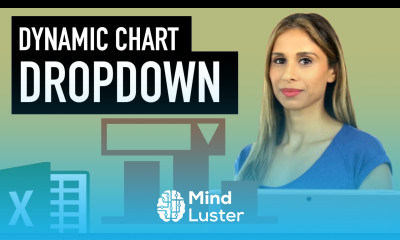 Learn Excel Dynamic Chart with Drop down List column graph with average line - Mind Luster