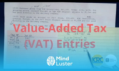 Learn Basic Accounting Value Added Tax VAT Entries Part 3 - Mind Luster