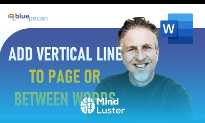 Learn How to Add a Vertical Line in MS Word Including Add a Vertical ...