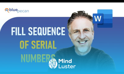 Learn Add Serial Numbers in Word Table Add Sequence of Numbers Fill ...