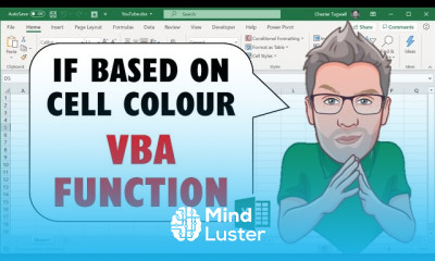 Learn IF Formula Based on CELL COLOUR Using VBA Function - Mind Luster