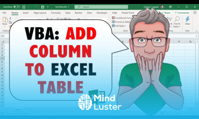 Learn Excel VBA to Add Column to Excel Table - Mind Luster