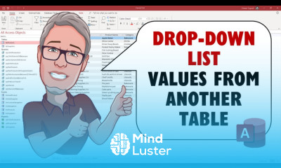 Learn Create a DROP DOWN LIST with Values From ANOTHER TABLE The Introduction to MS Access ...