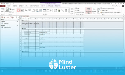 Learn Add Existing Fields to an Existing Form in Access 2013 - Mind Luster
