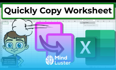 Learn Fastest Way to Copy an Excel Worksheet - Mind Luster