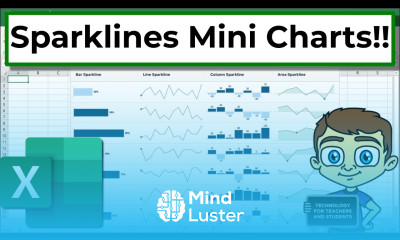 Learn Excel Sparklines Charts within Cells - Mind Luster