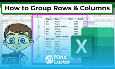 Learn Grouping Rows and Columns in Excel - Mind Luster