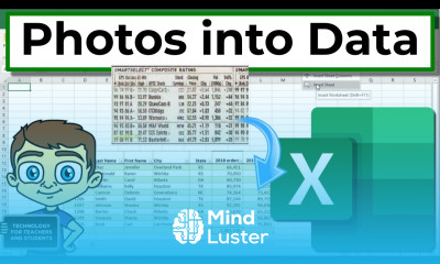 Learn Convert Photos into Data in Excel - Mind Luster