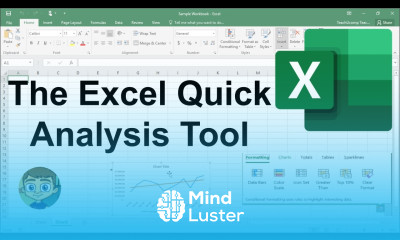 Learn The Excel Quick Analysis Tool - Mind Luster