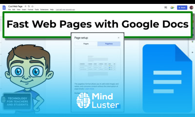 Learn Using Google Docs to Create Web Pages - Mind Luster
