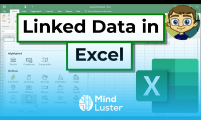 Learn Using Linked Data Types in Excel - Mind Luster