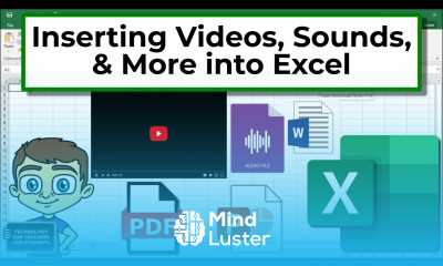 Learn Adding Videos Sounds and Documents into Excel - Mind Luster
