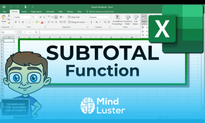 Learn Using the Excel SUBTOTAL Function - Mind Luster