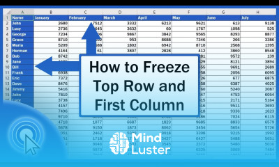 Learn How to Freeze Top Row and First Column in Excel Quick and Easy - Mind Luster